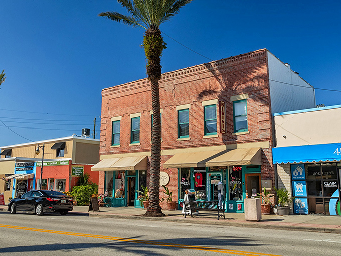 Historic brick buildings house boutiques where shopkeepers know regulars by name&mdash;the kind of Main Street that big-box retailers tried to make extinct.