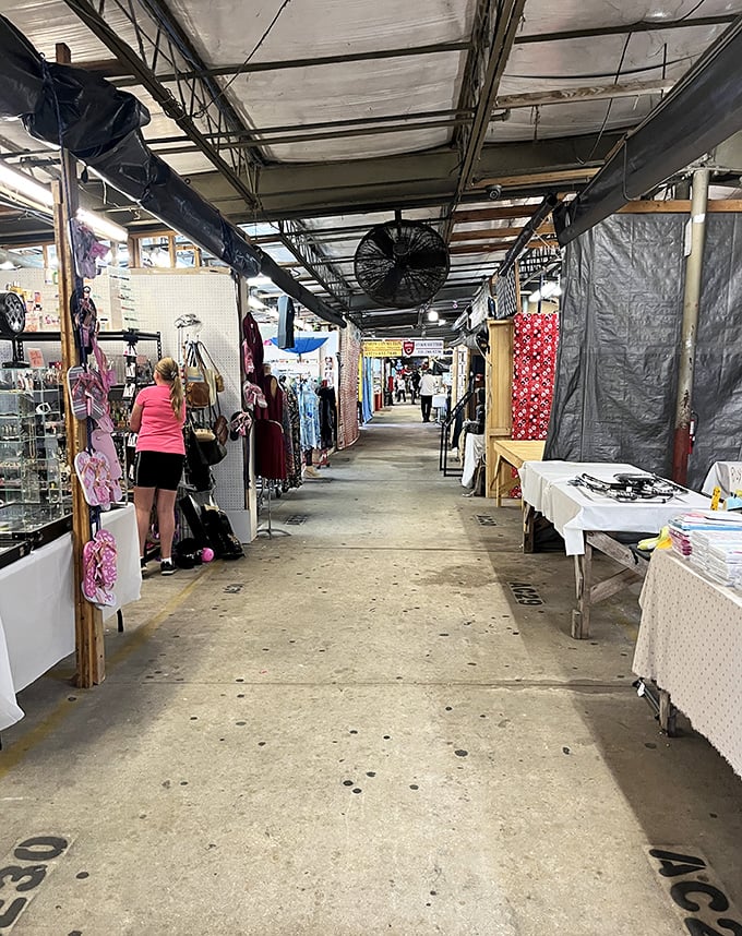 The outdoor market walkway &ndash; where one person's "I don't need this anymore" becomes another's "I've been searching for this my entire life!"