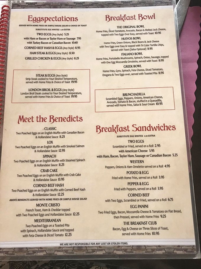 "Eggspectations" isn't just cute wordplay&mdash;it's a solemn promise that your morning hunger will be gloriously vanquished by benedicts, bowls, and that legendary Brunchadilla.