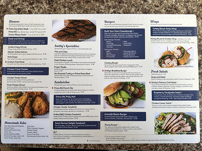 A menu that reads like a love letter to comfort food. Decision paralysis has never been so delicious.