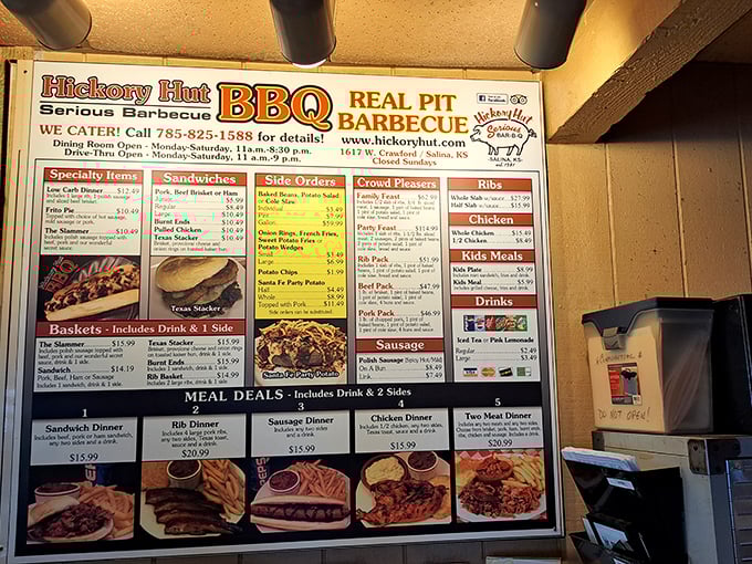 The menu board &ndash; where life's most delicious decisions are made. Like choosing between children, if your children were smoked meats. 