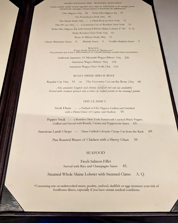 A menu that reads like poetry to meat lovers &ndash; each line promising a different path to steak nirvana.