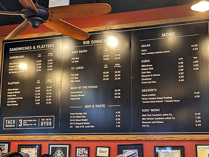The menu board&mdash;a roadmap to happiness. Study it like you're cramming for the most delicious final exam of your life.