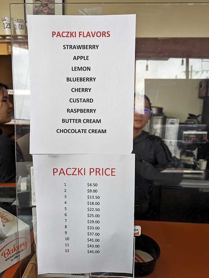 The paczki menu reads like poetry to Michiganders. Nine flavors of Polish perfection available year-round&mdash;not just during pre-Lenten madness.