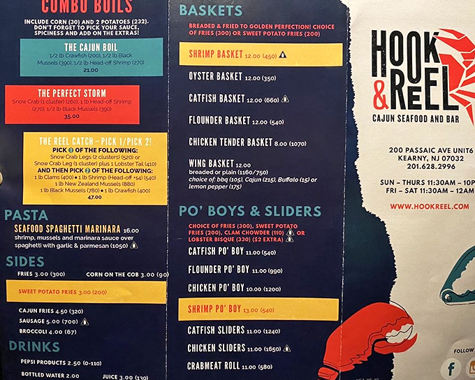 Menu decisions have never been so deliciously difficult. The Cajun Boil or The Perfect Storm? Life's important questions demand thoughtful consideration. 