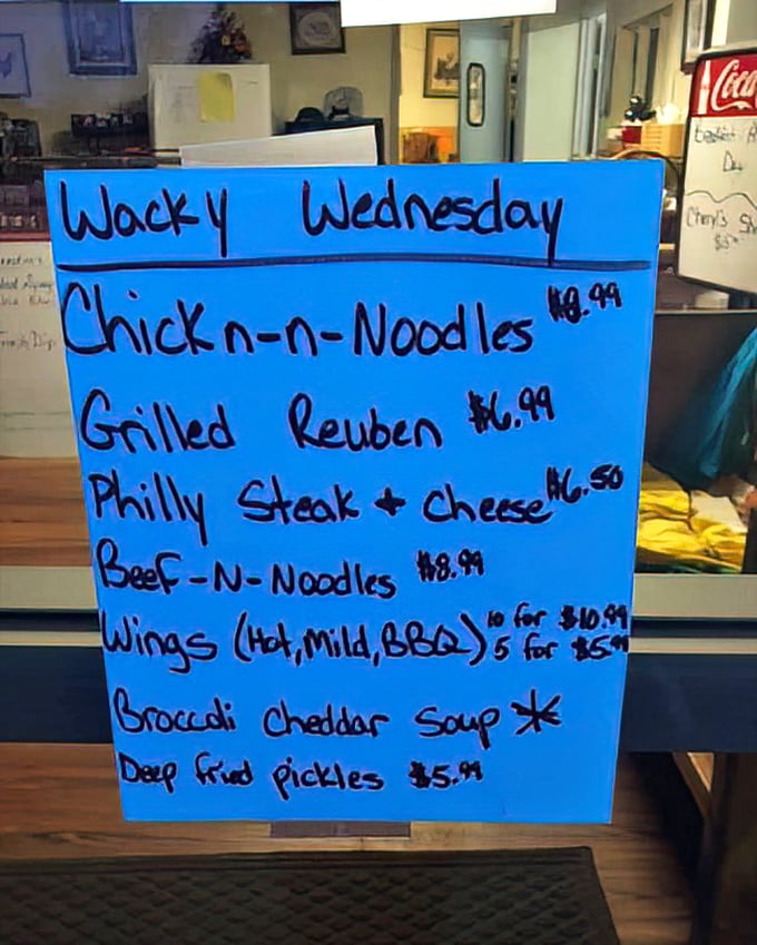 Wacky Wednesday isn't just clever marketing – it's a roadmap to happiness featuring comfort classics that would make your grandmother nod in approval.
