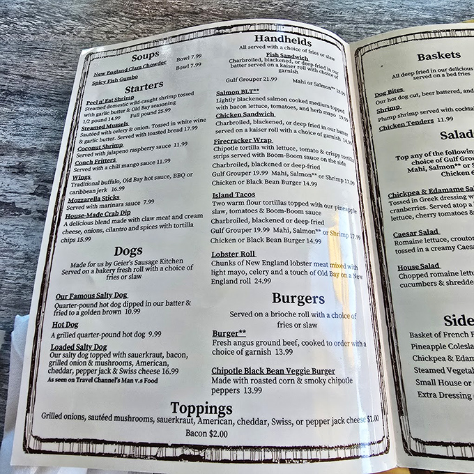 This menu board is basically a treasure map, and X marks the deep-fried cheesecake at the bottom.