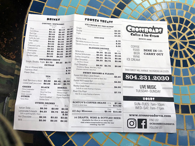 The menu board&mdash;a treasure map where X marks the spot for your next food obsession, whether it's a Forest Hill Freeze or that River City Float calling your name.