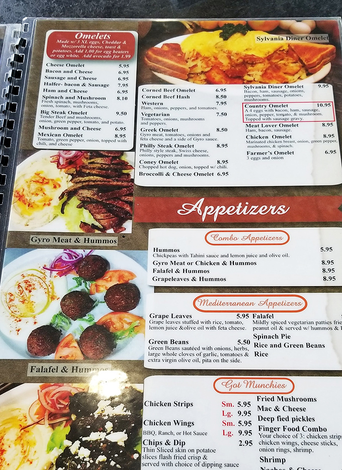 A menu that doesn't need fancy fonts or pretentious descriptions&mdash;just honest food that makes you want to order one of everything.