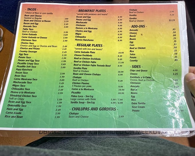 This menu is like a treasure map where X marks every spot. The hardest part isn't choosing what to eat &ndash; it's limiting how many things you order.