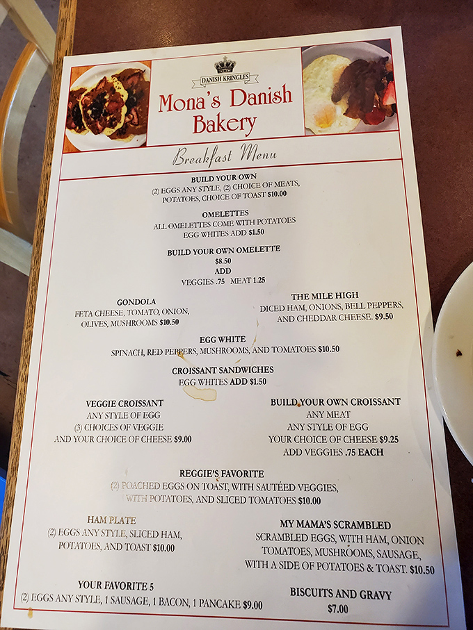 This isn't just a menu&mdash;it's a roadmap to breakfast nirvana, where "My Mama's Scrambled" and "The Mile High" promise morning glory beyond your standard fare.