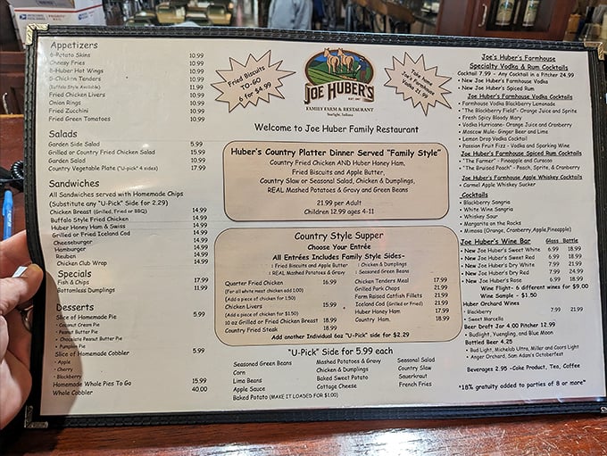 The menu at Joe Huber's reads like a love letter to Midwestern comfort food. No molecular gastronomy here, just honest cooking that speaks to the soul.