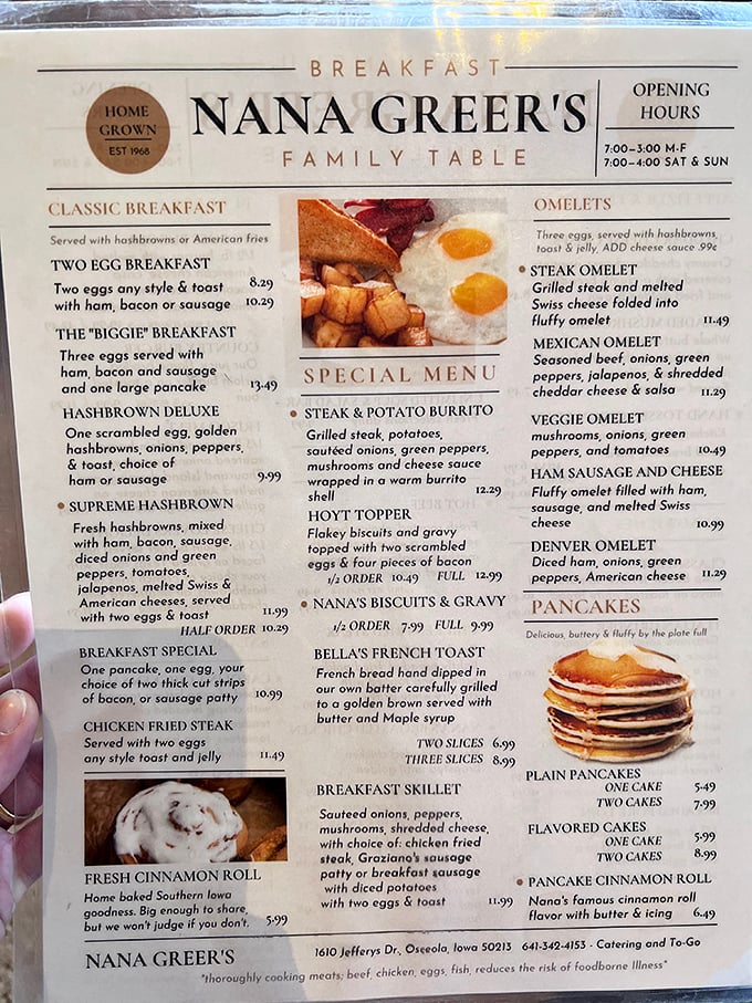 Nana Greer's menu reads like a love letter to everything breakfast should be.