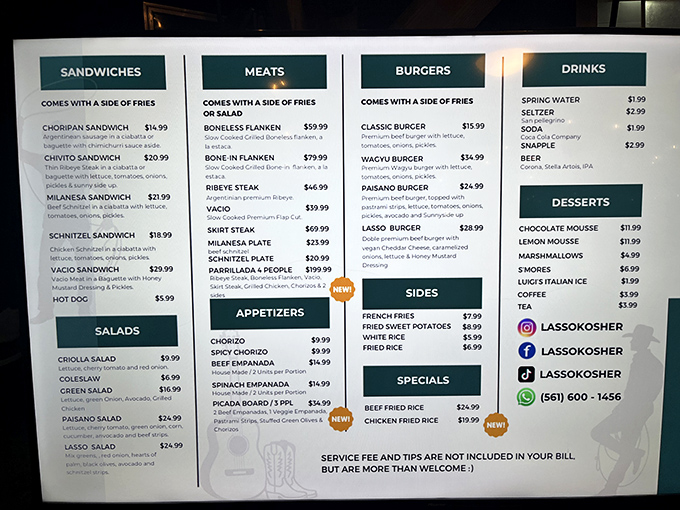 A menu that speaks the universal language of "you're about to be very happy." Each item promises a journey worth taking.
