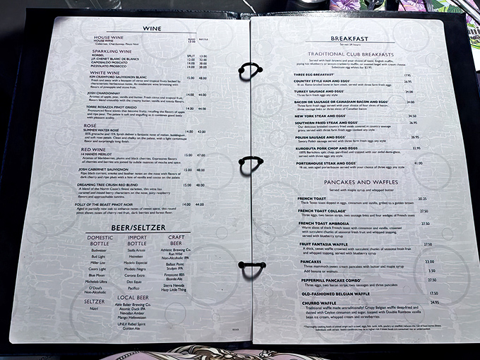 Traditional breakfast meets modern comfort - their menu reads like a love letter to anyone who's ever craved perfect morning food.