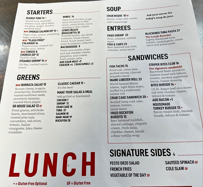 This isn't just a menu&mdash;it's a treasure map where X marks the Crab Bisque. The real challenge? Deciding what delicious path to take.