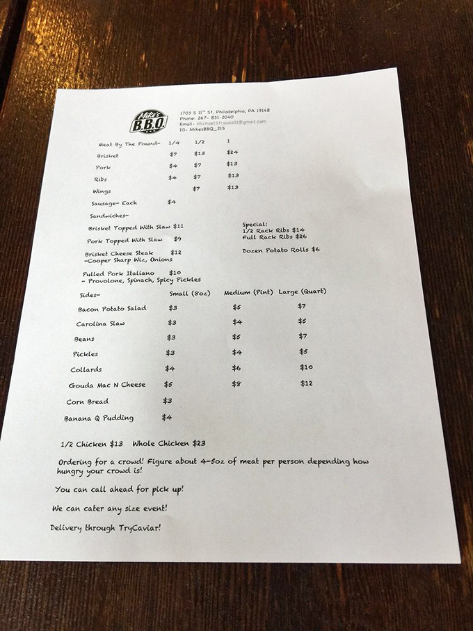 The menu board tells a simple story: meat by the pound, sandwiches that will haunt your dreams, and sides that refuse to be afterthoughts.