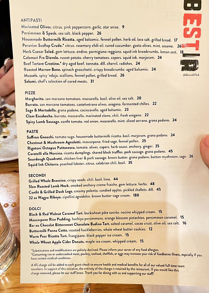 This menu reads like a love letter to Italian cuisine&mdash;each dish a carefully crafted paragraph in a delicious story waiting to unfold.