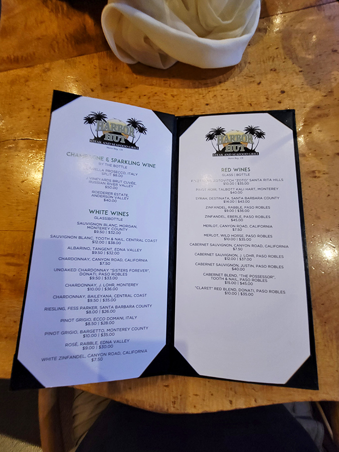 The wine list reads like a love letter to Central Coast vineyards. Decision paralysis has never been so delightful.