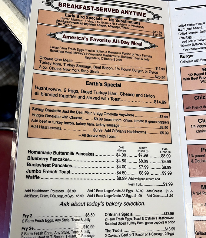 This menu isn't just a list of food&mdash;it's a historical document chronicling America's enduring love affair with breakfast. 