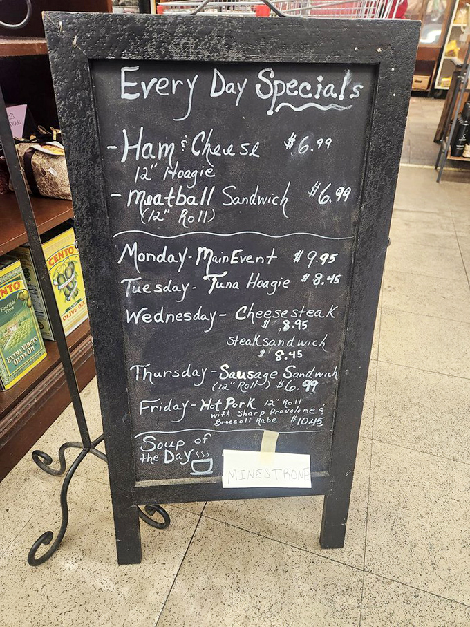 Daily specials scrawled on a chalkboard&mdash;the universal sign that you're about to eat something made with actual care rather than corporate calculation.