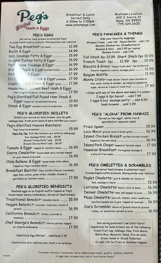 A menu that reads like breakfast poetry&mdash;where "glorified" isn't just marketing speak but a genuine promise delivered on every plate.