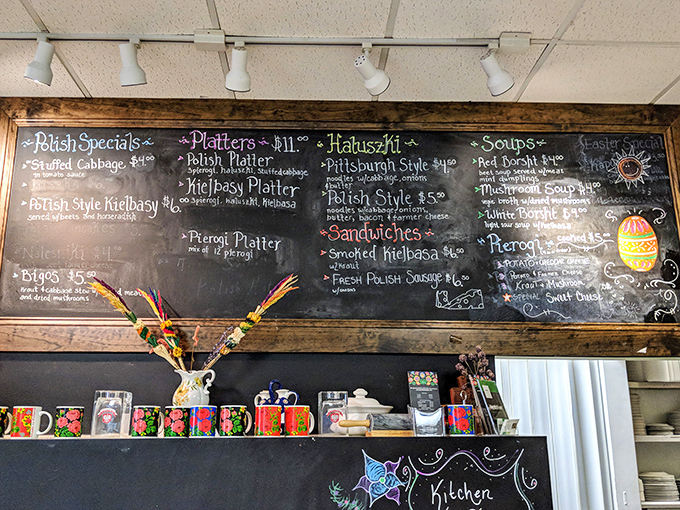 The chalkboard menu reads like poetry to comfort food lovers&mdash;each item promising the kind of satisfaction no trendy small plate could ever deliver.