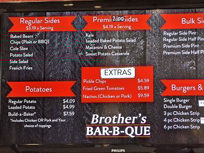 When a barbecue joint's menu prominently features burgers, you know something wonderfully unexpected is happening here.