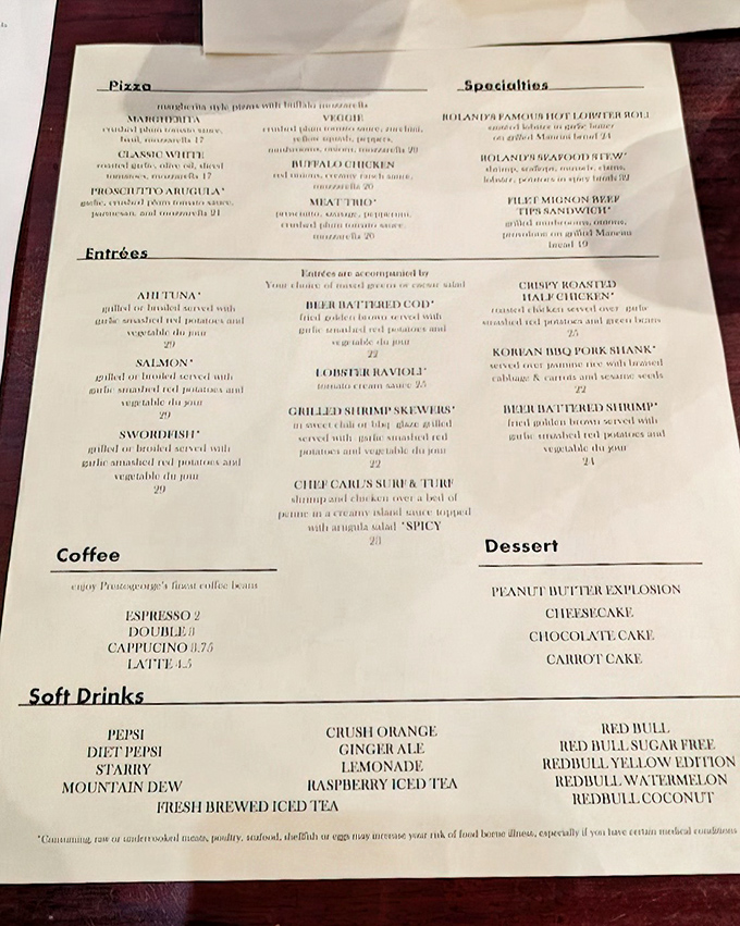 The menu reads like a love letter to the ocean, with that famous lobster roll holding court among an impressive supporting cast.