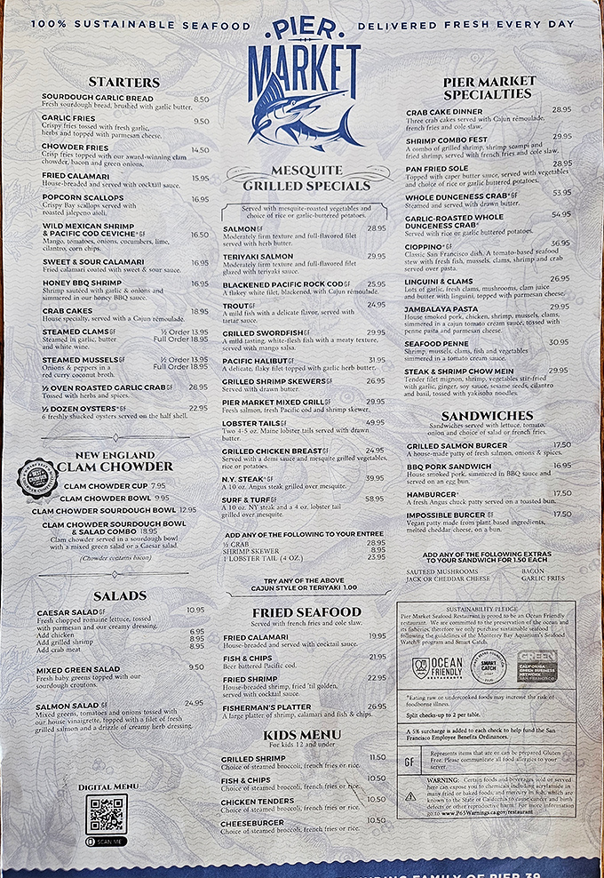 The menu reads like a love letter to the ocean. Sustainable seafood isn't just a trendy phrase here&mdash;it's the foundation of every mouthwatering offering.