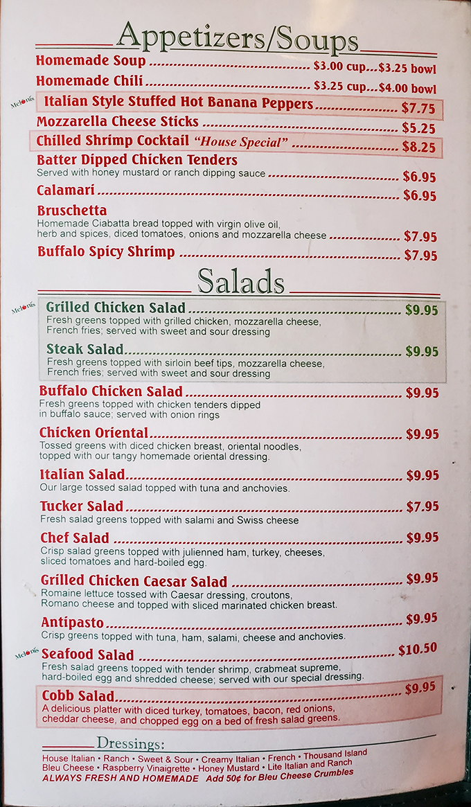 The menu reads like a greatest hits album of Italian-American classics, with each dish promising the comfort of tradition and quality.