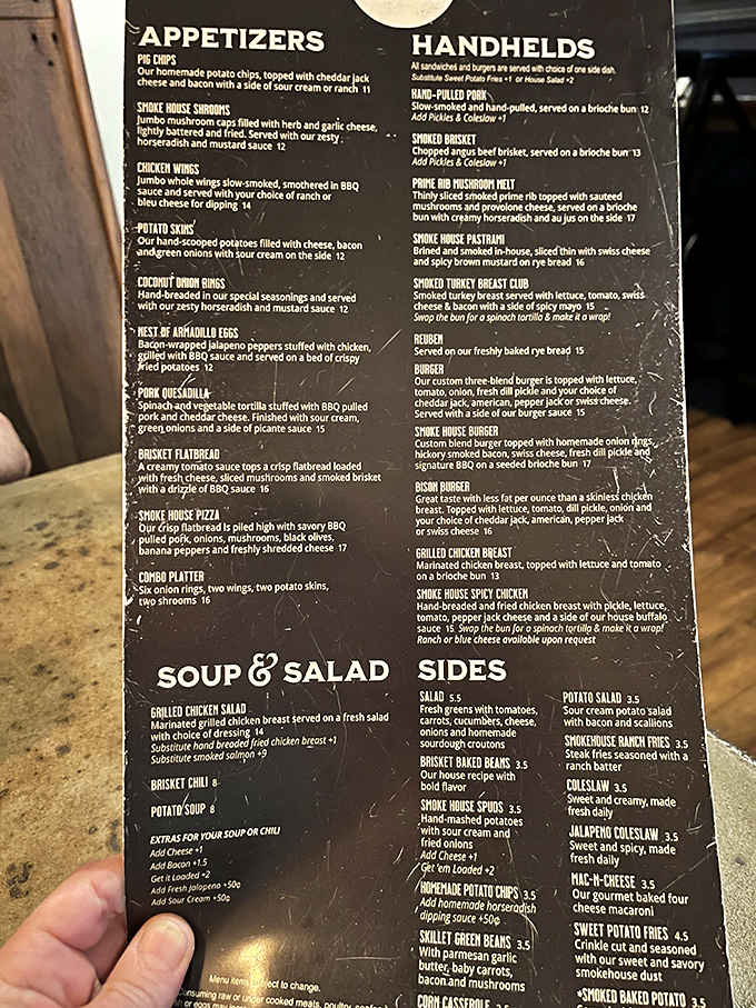 This menu isn't just a list of options&mdash;it's a roadmap to happiness. The only wrong turn? Not ordering enough to try everything.