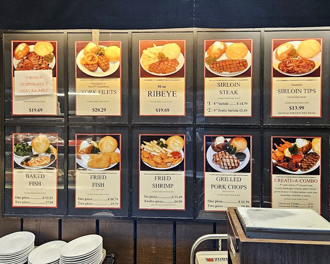The illuminated menu board is a nostalgic masterpiece&mdash;no fancy descriptions needed when the pictures tell the delicious story that awaits.