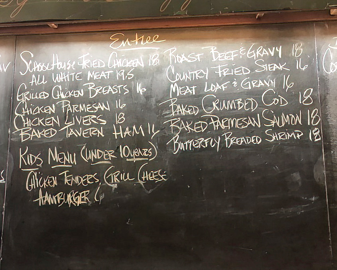 The chalkboard menu &ndash; where math finally makes sense. Add one hungry stomach, subtract your diet plans, multiply your joy.