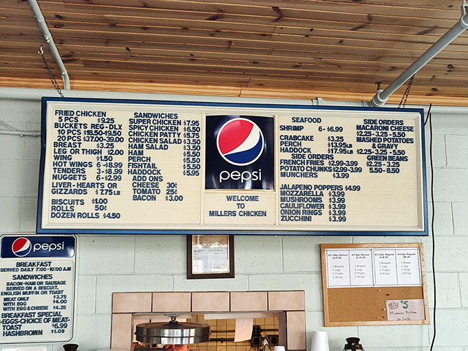 This menu board hasn't changed much since the Nixon administration, and thank goodness for that. Simplicity never goes out of style. 