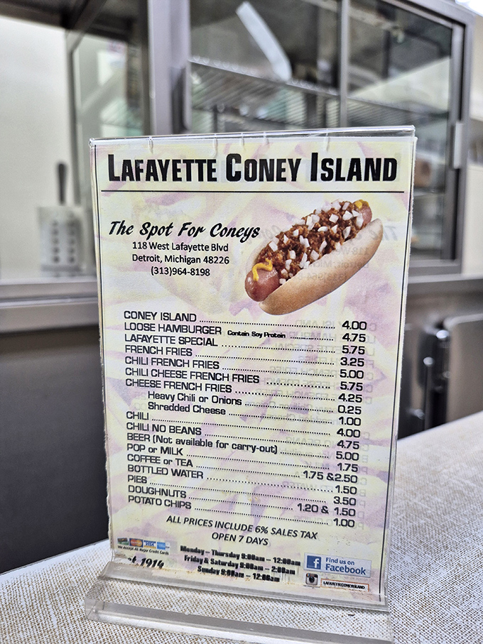 A menu so straightforward it's practically poetry. No avocado toast revolution has touched this temple of Detroit culinary tradition.