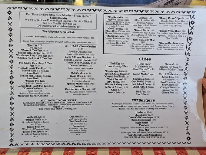 This menu isn't just a list&mdash;it's a roadmap to happiness. Each item represents decades of diner wisdom distilled into comfort food perfection.