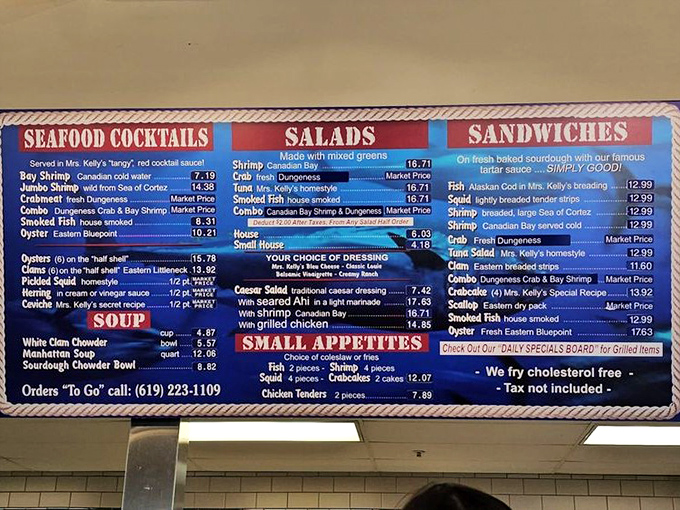 This menu isn't just a list of options&mdash;it's a treasure map where X marks the spot for seafood nirvana.