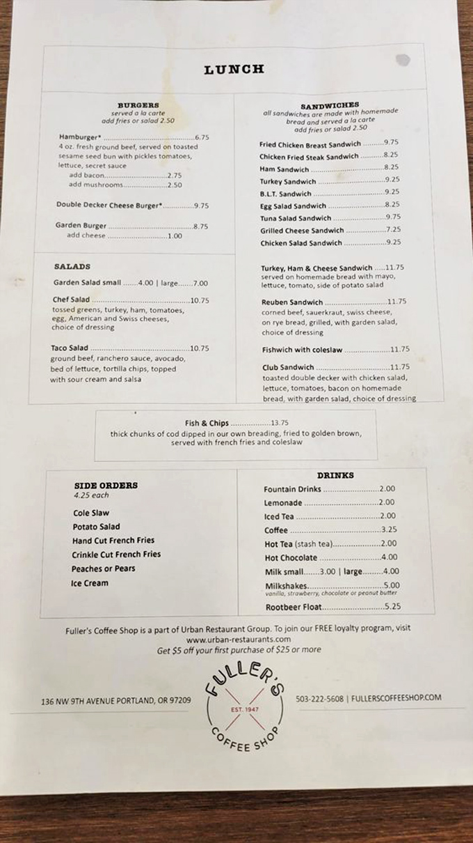 This menu isn't trying to reinvent the wheel&mdash;it's perfecting it. Classic American diner fare with zero pretension and all the comfort. 