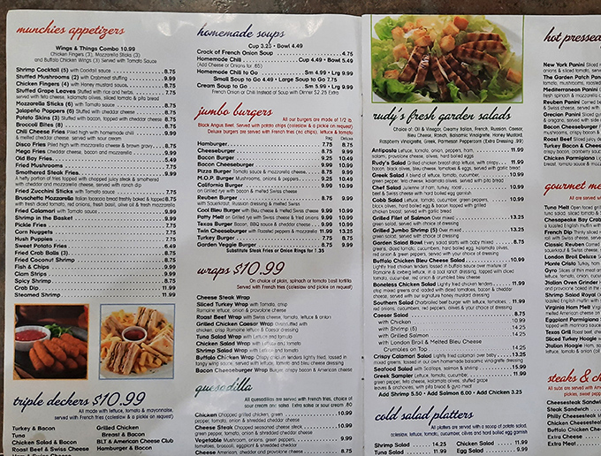 A menu that requires reading glasses and decision-making skills in equal measure. The extensive offerings are a marathon, not a sprint.