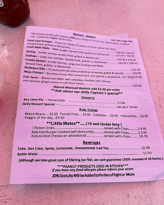 A menu that reads like poetry to seafood lovers. No foam reductions or deconstructed anything&mdash;just the Gulf's greatest hits prepared with respect.