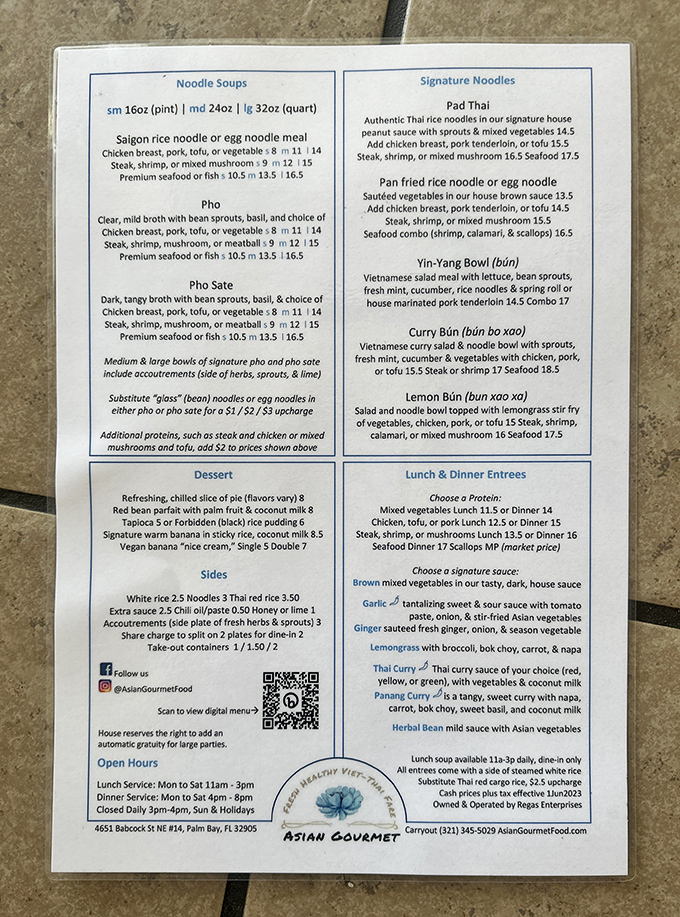 This menu reads like a greatest hits album of Vietnamese cuisine, and trust me, there are no B-sides here.