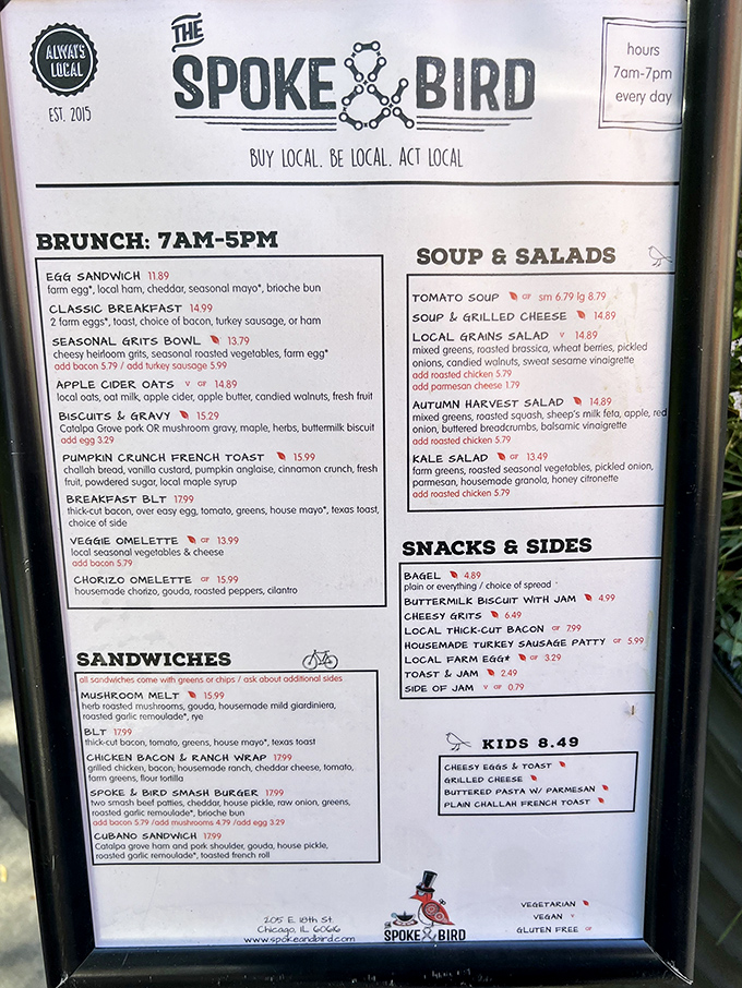 This menu isn't just a list of food&mdash;it's a love letter to local ingredients. Notice how "local" appears more times than your aunt mentions her crossfit routine.