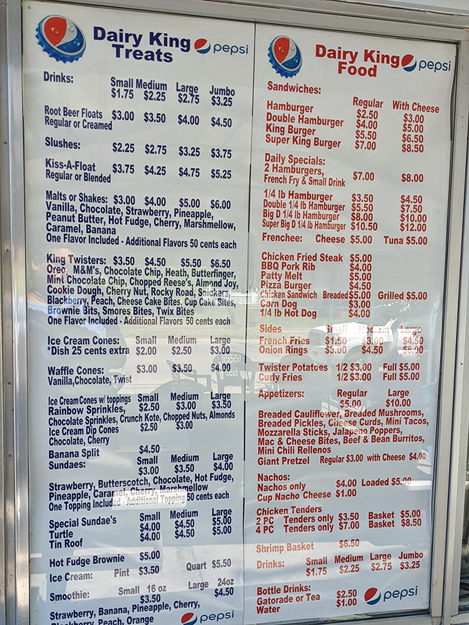 A menu board that reads like a love letter to comfort food &ndash; where decisions aren't just difficult, they're deliciously impossible.