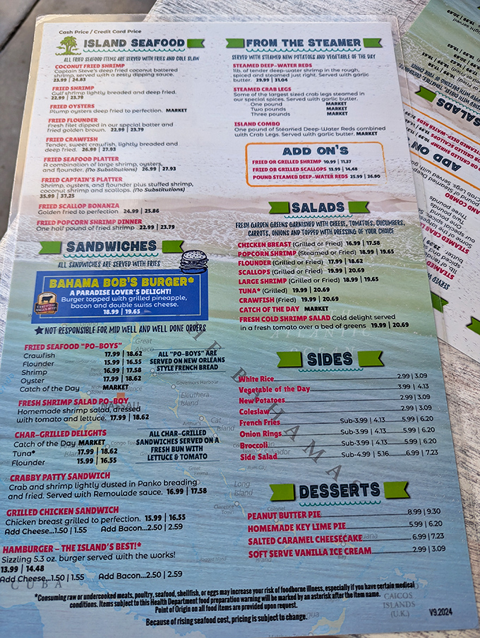 This menu reads like a greatest hits album of Gulf Coast cuisine, offering more delicious decisions than anyone should have to make.