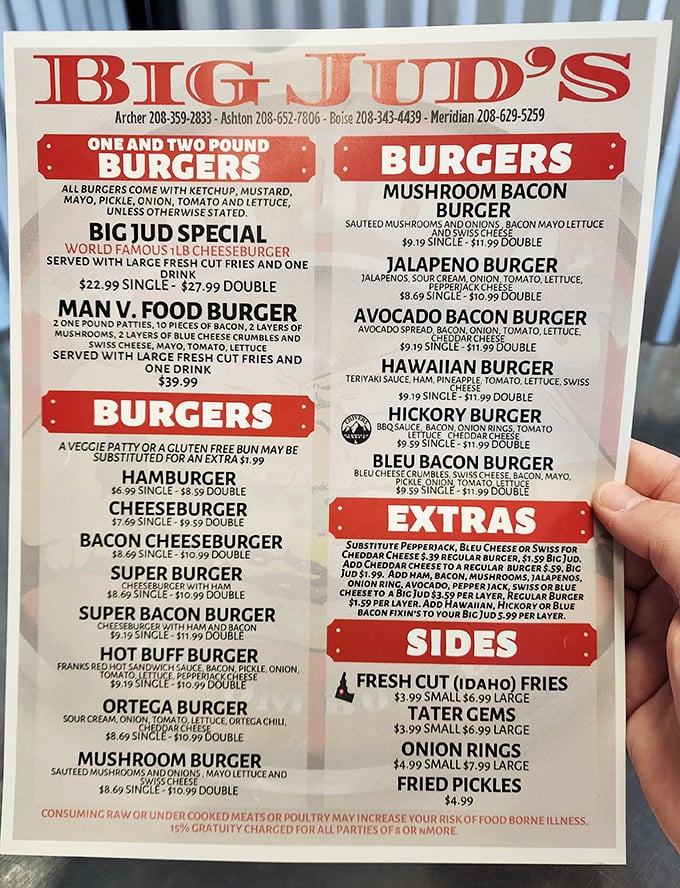 This menu isn't just a list of options&mdash;it's a challenge, a dare, and possibly your cardiologist's nightmare all rolled into one.