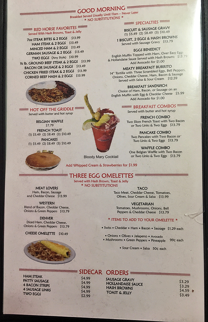 This isn't just a menu&mdash;it's a roadmap to happiness. The "NO SUBSTITUTIONS" warnings only confirm they've perfected these recipes decades ago.