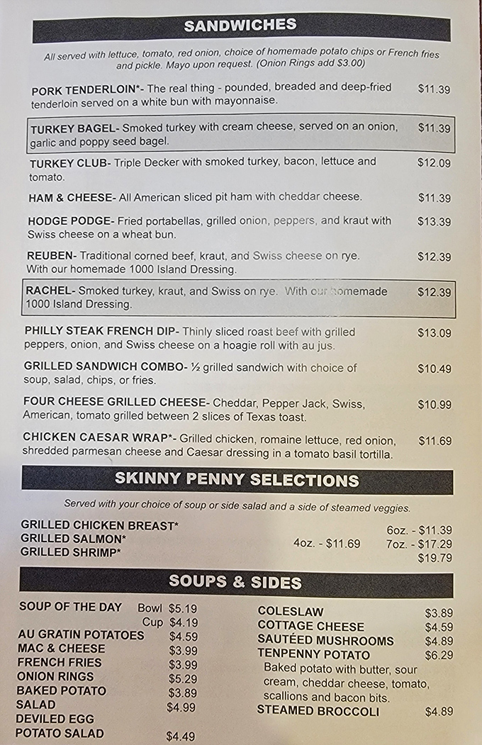 This isn't just a menu; it's a roadmap to happiness. The Hodge Podge sandwich alone is worth canceling your afternoon plans.