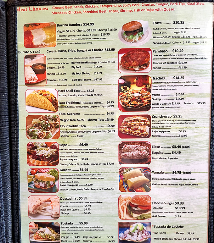 This menu isn't just a list of options&mdash;it's a treasure map where X marks the spot for your next food obsession.