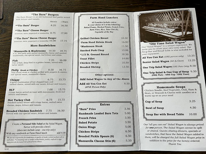 A menu that doesn't need fancy fonts or pretentious descriptions&mdash;just honest food that your grandparents would recognize and approve of.